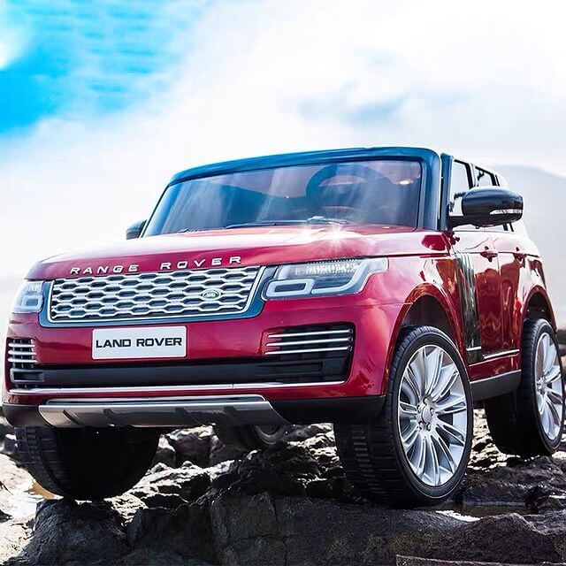 Metallic Red 24V 2 Seater Official Range Rover Complete MP4 Edition Kids Ride On Car with RC