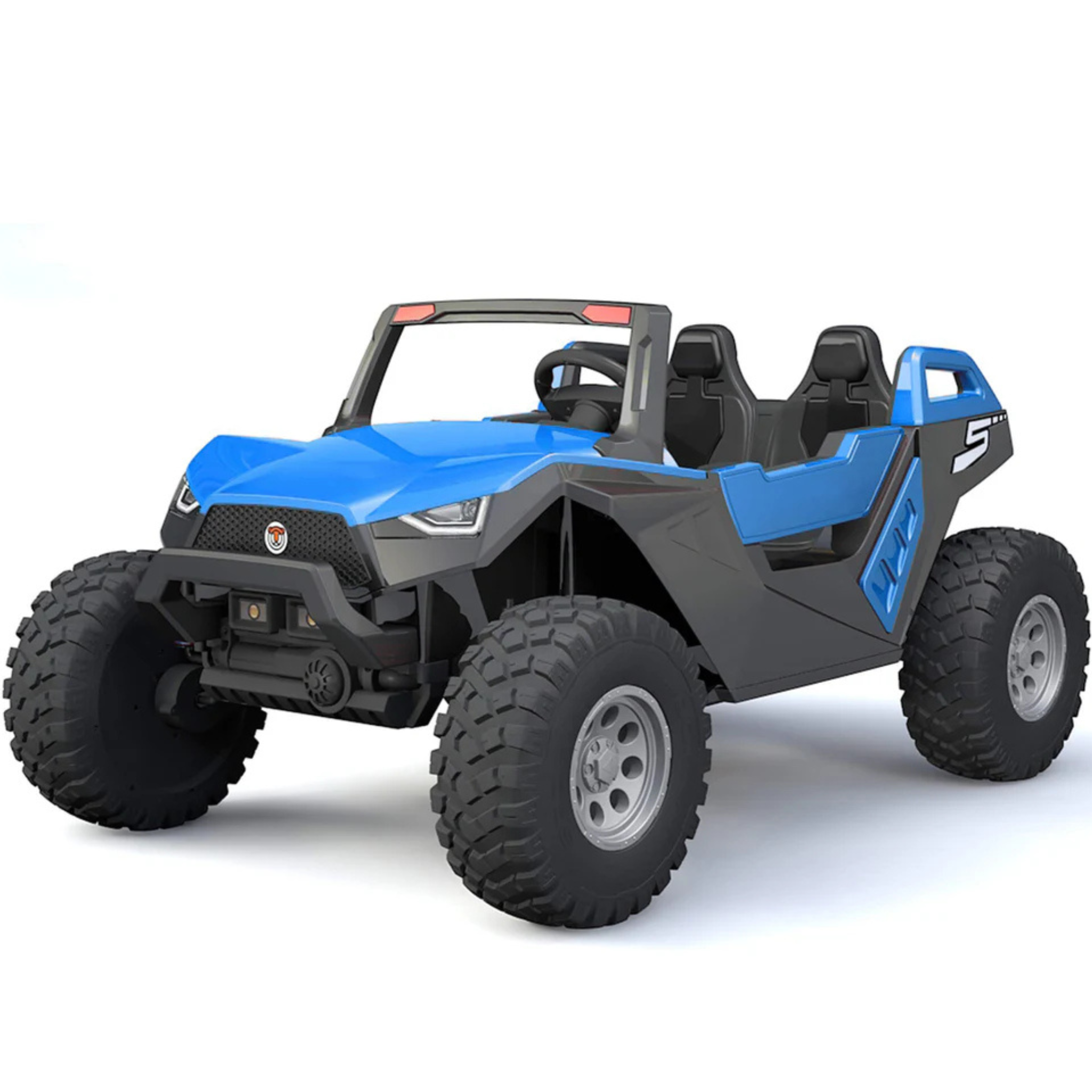 Blue 24V/4X4 Dune Buggy Ride On UTV, Rubber Wheels and RC | KidsVIPOnline